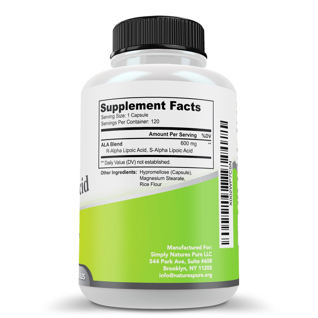 360 capsules of alpha lipoic acid