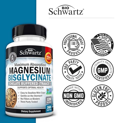 360 capsules of magnesium for daily use