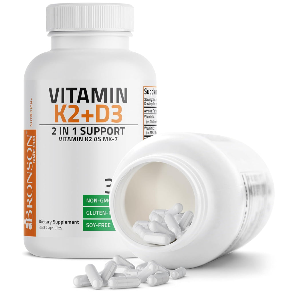 360 capsules of vitamin D3 K2