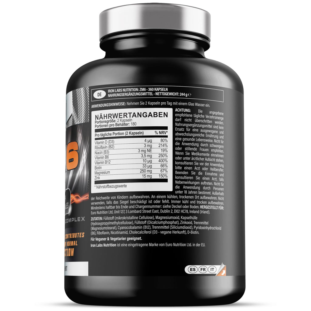 360 capsules of zinc for daily use