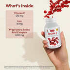 360 count iron supplement bottle