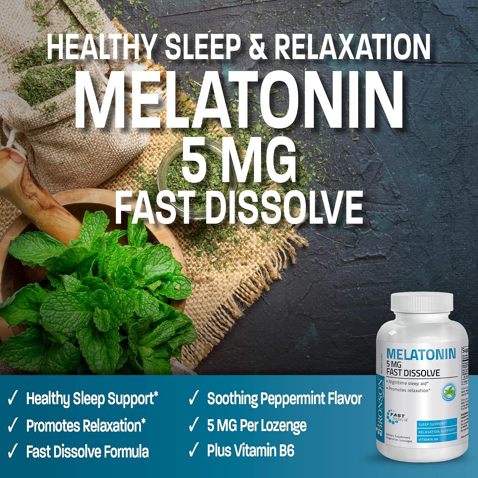 360 count melatonin tablets for relaxation
