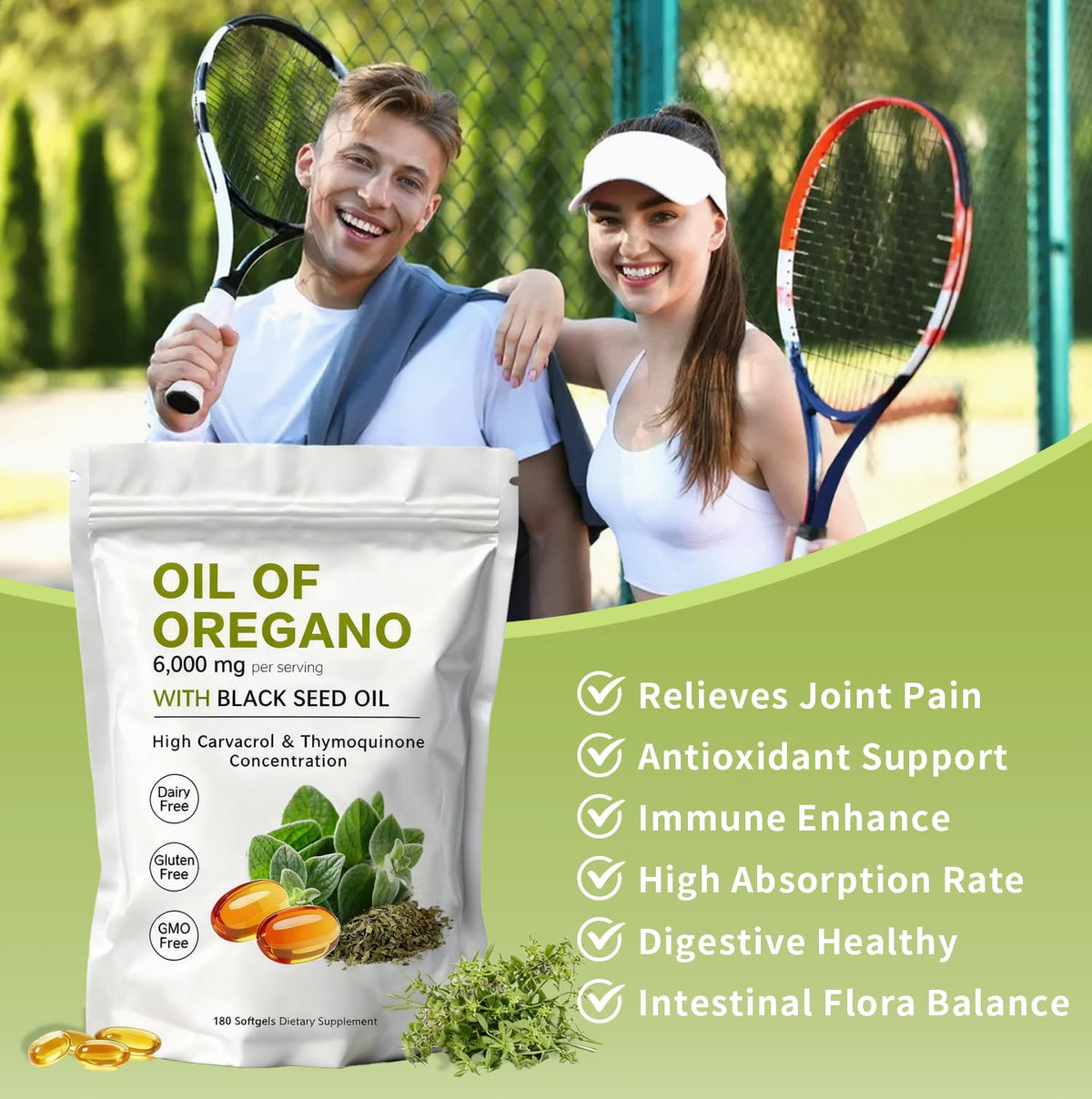 360 count oregano oil softgels