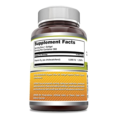 360 count vitamin D3 capsules