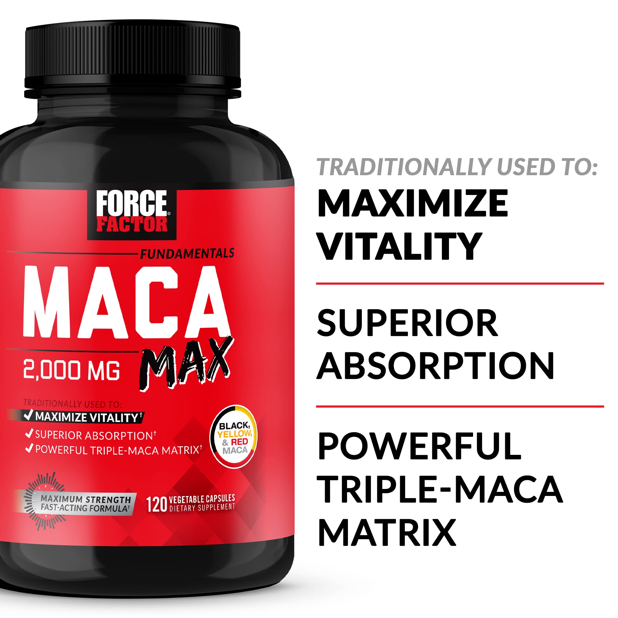 360 maca root capsules for performance