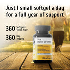 360 softgels for long-lasting supply