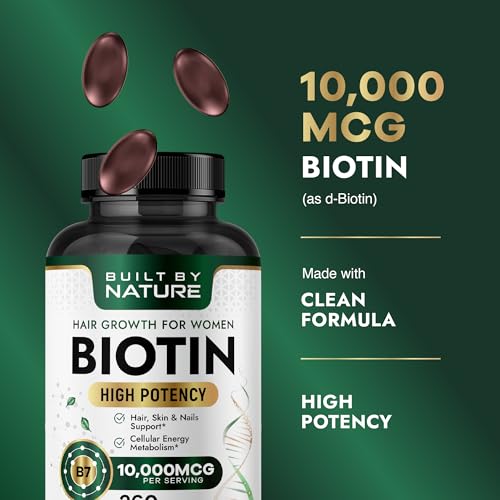 360 softgels of biotin supplement