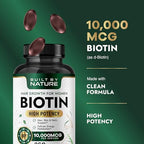 360 softgels of biotin supplement