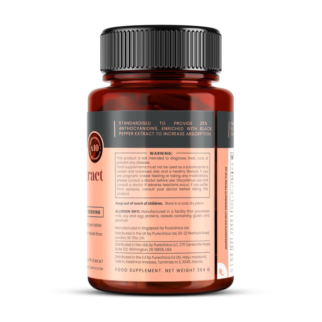 360 tablets bilberry extract supply