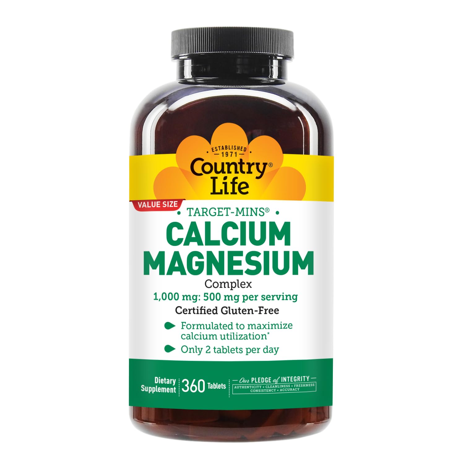 360 tablets of calcium magnesium