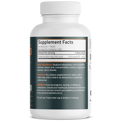 360 tablets of folic acid