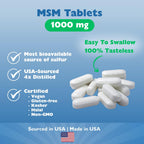 360 tablets of pure MSM supplement