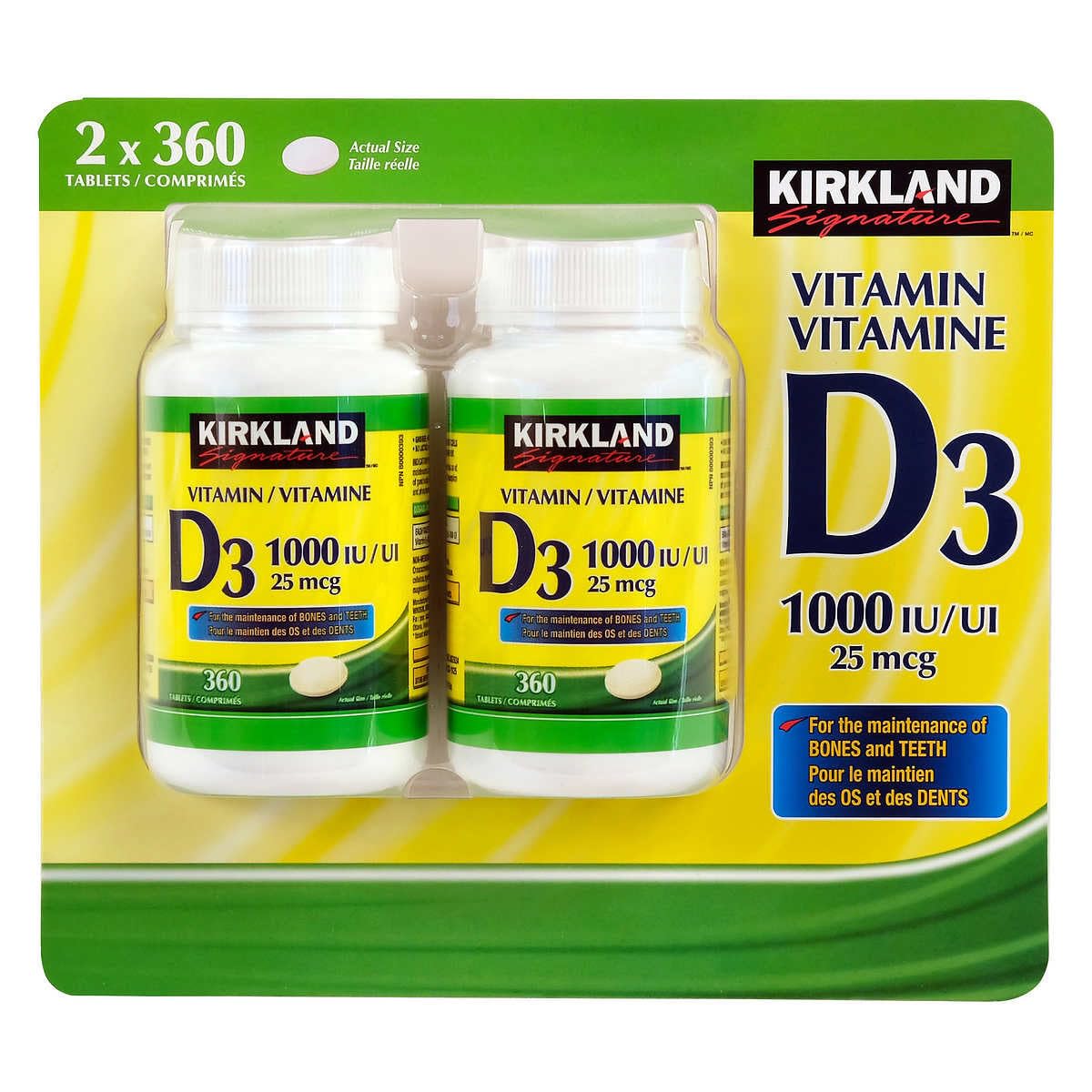 360 tablets of Vitamin D3 value