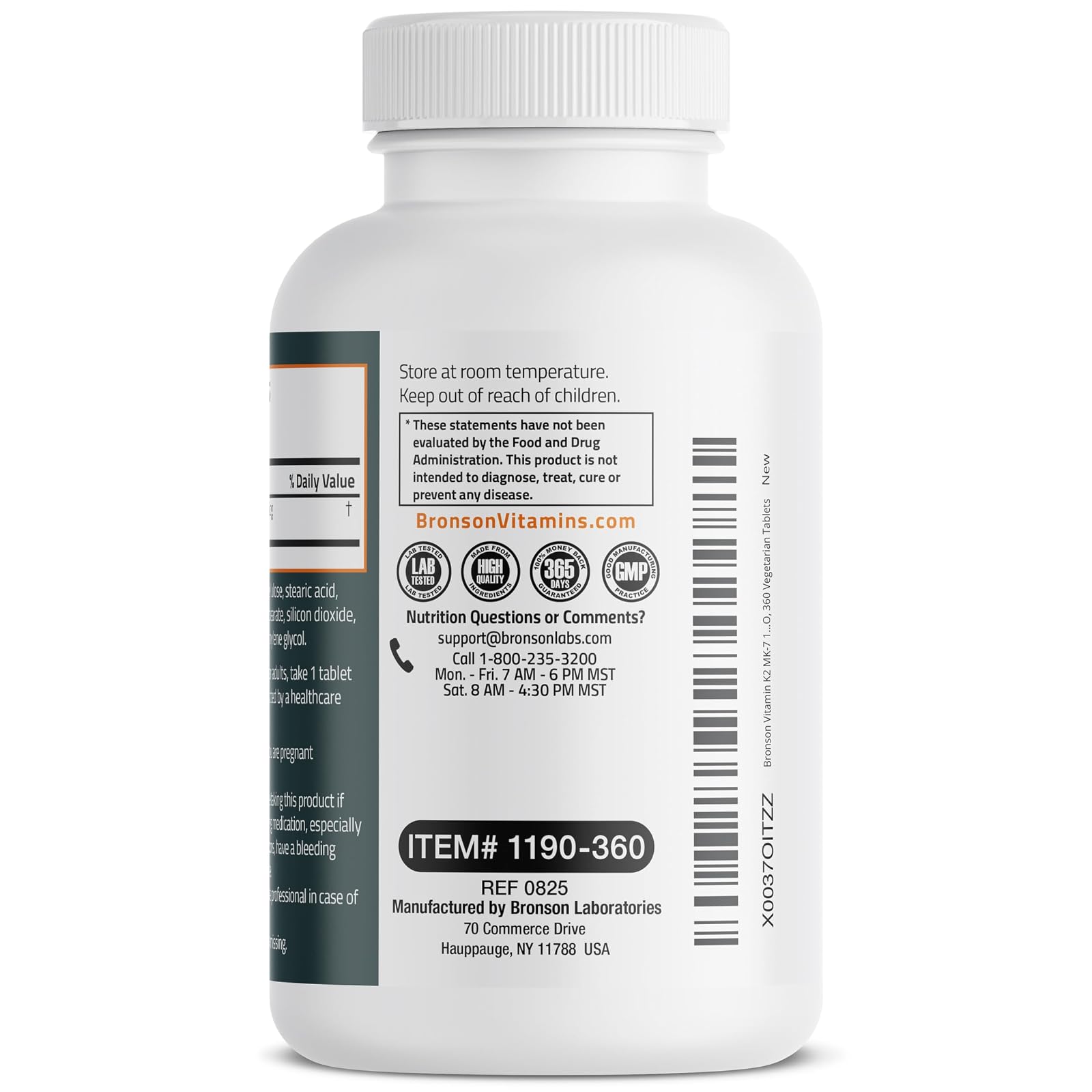 360 tablets of vitamin K2 MK-7