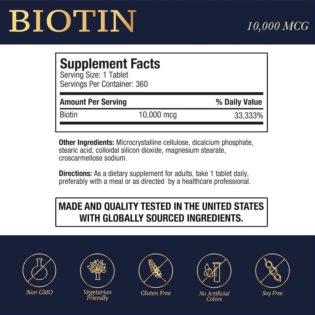 360 vegetarian biotin supplements