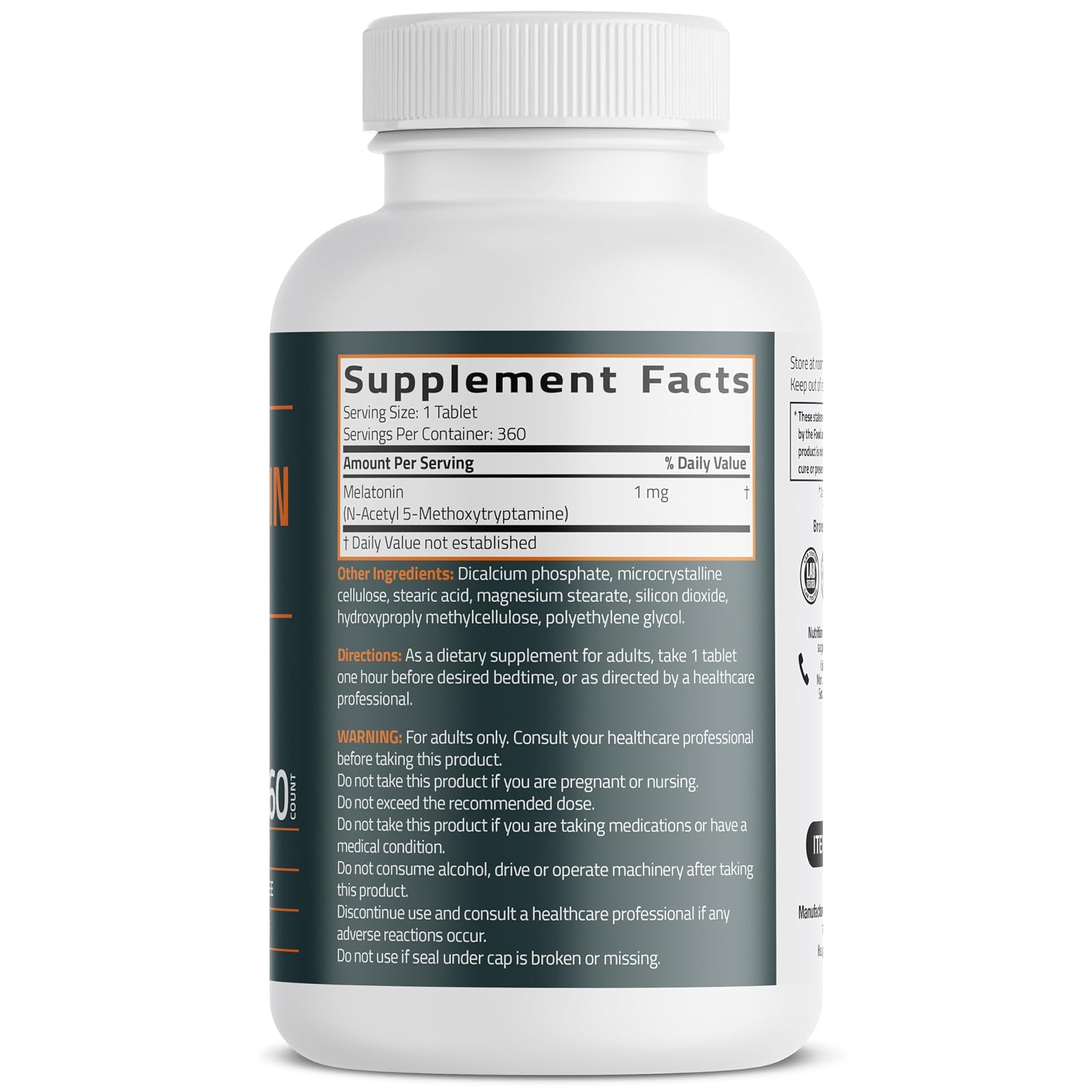 360 vegetarian melatonin tablets