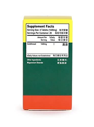 360mg Goldthread Formula tablets benefits