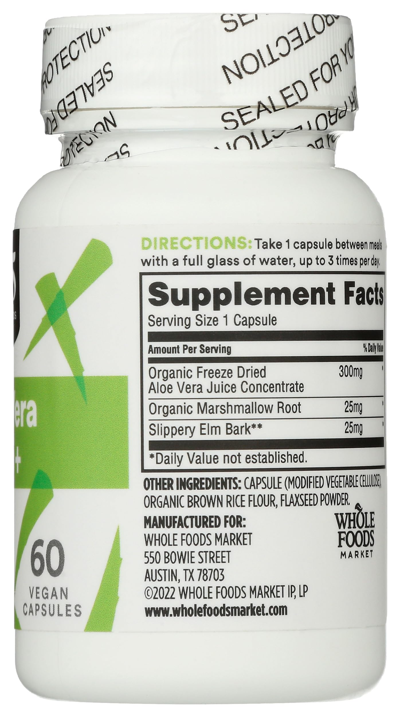 365 aloe vera capsules for wellness