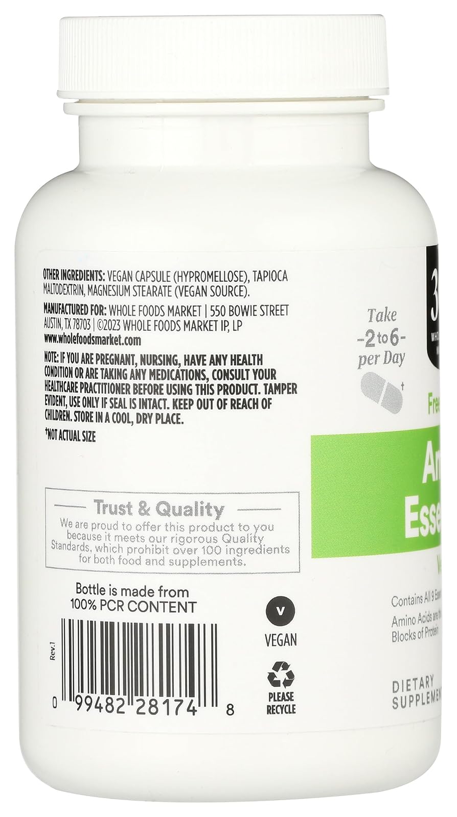 365 Amino Essentials supports workout recovery