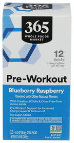 365 Blueberry Raspberry pre-workout energy boost