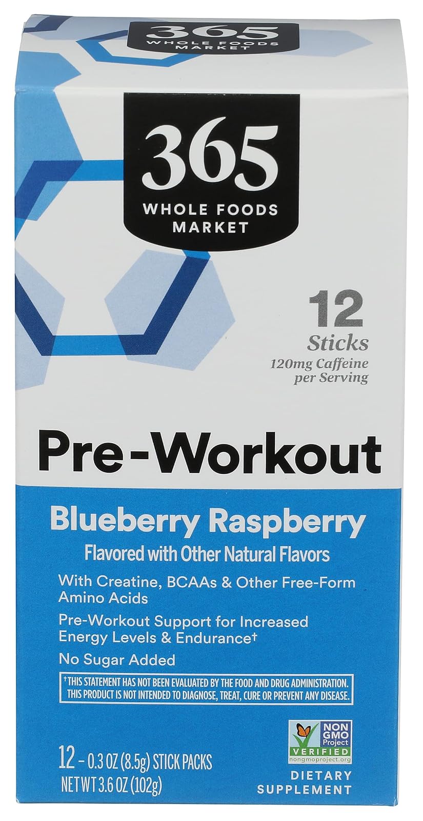 365 Blueberry Raspberry pre-workout energy boost