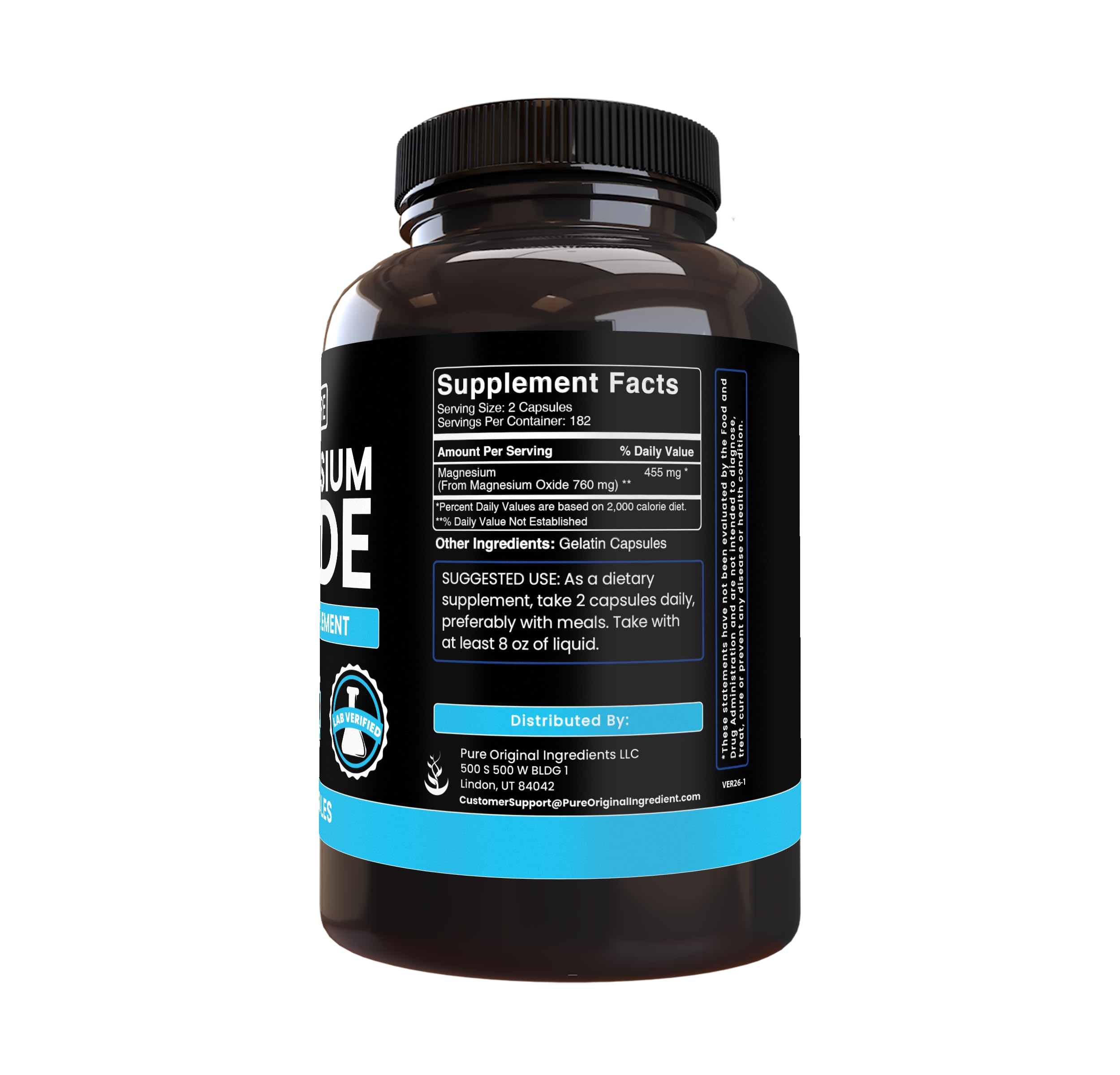 365 capsules for daily magnesium