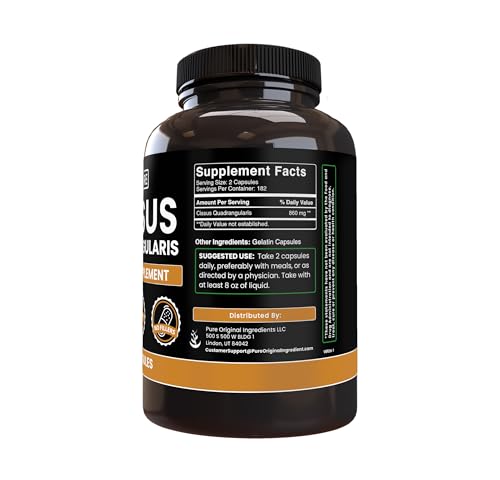 365 capsules of cissus quadrangularis