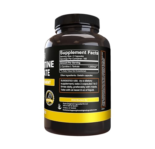 365 capsules of l-carnitine