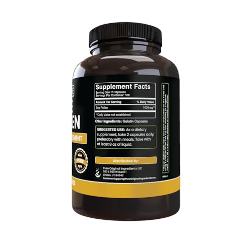 365 capsules of pure bee pollen