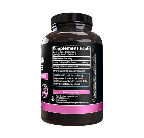 365 capsules of pure collagen