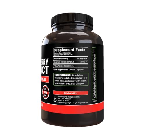 365 capsules of pure cranberry