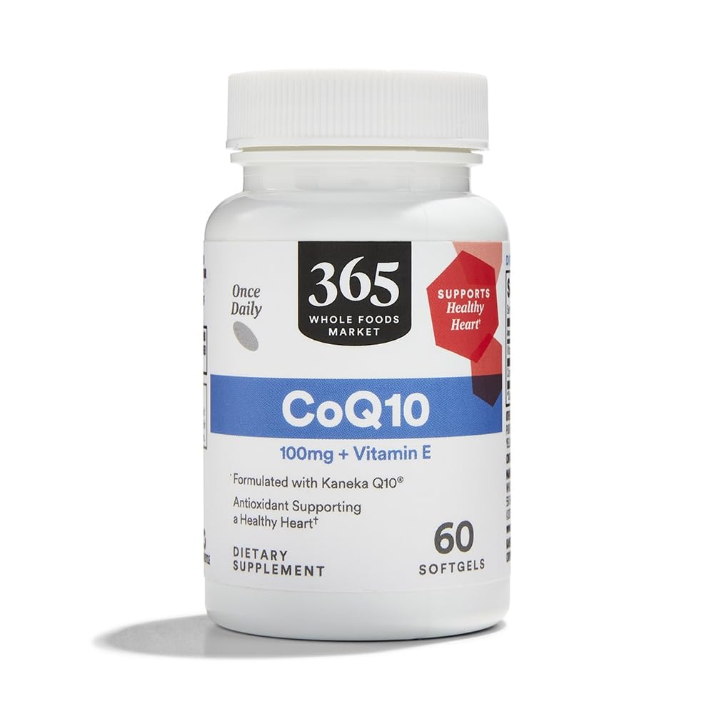 365 CoQ10 100 mg capsules for heart health