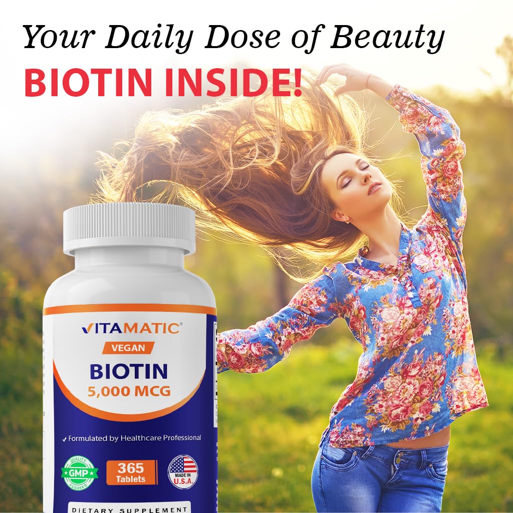 365 count biotin tablets for convenience
