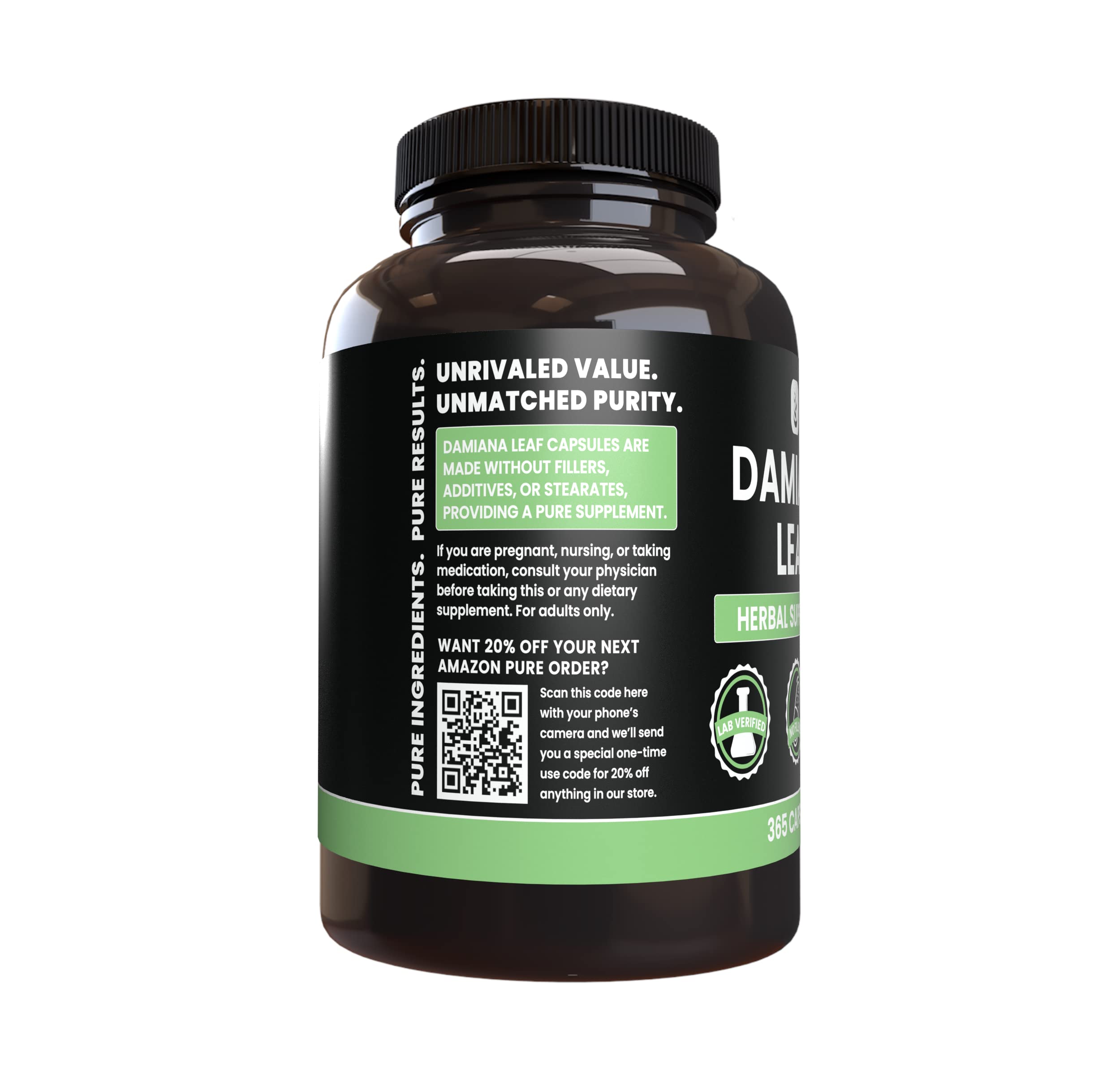 365 count damiana capsules