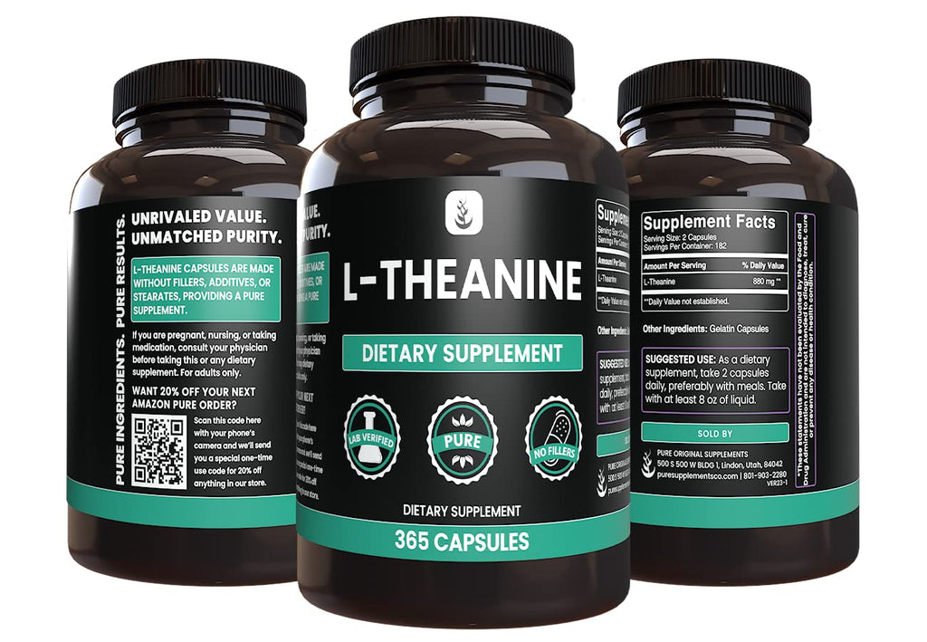 365 count L-Theanine for daily use