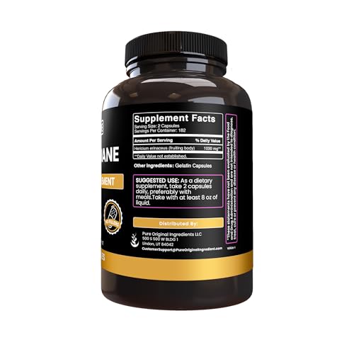365 count lion's mane capsules for energy