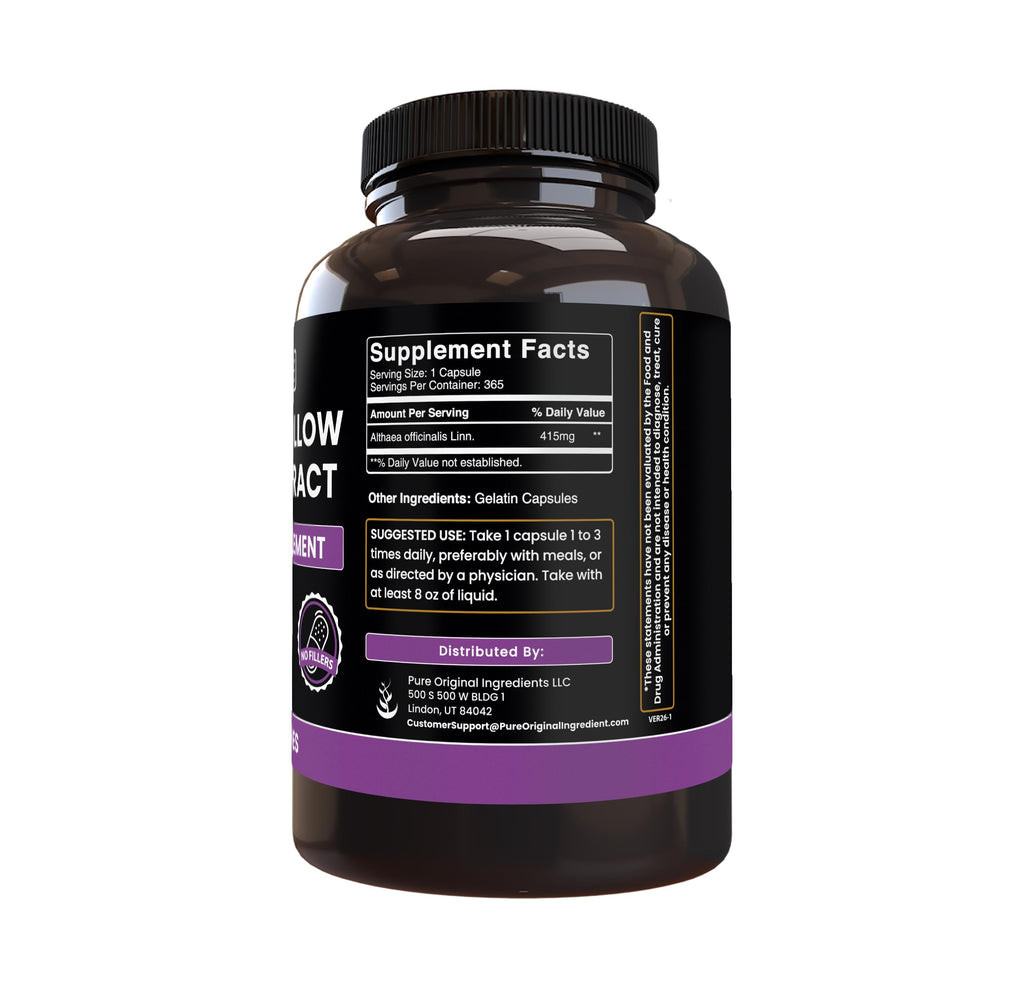 365 count marshmallow root capsules