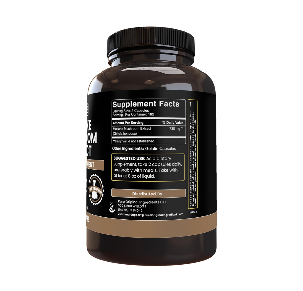 365 count mushroom capsules