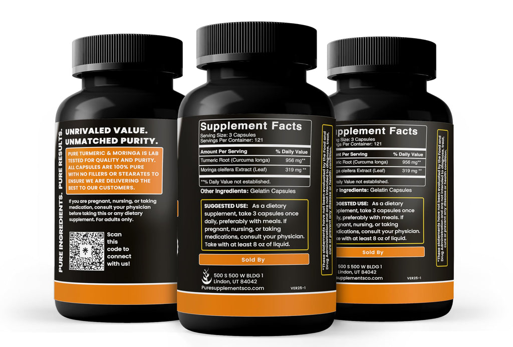 365 count turmeric capsules for convenience