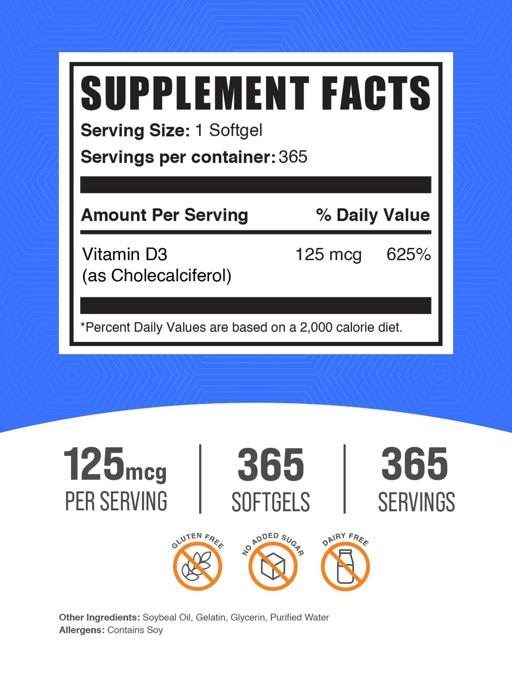 365 count vitamin D3 capsules