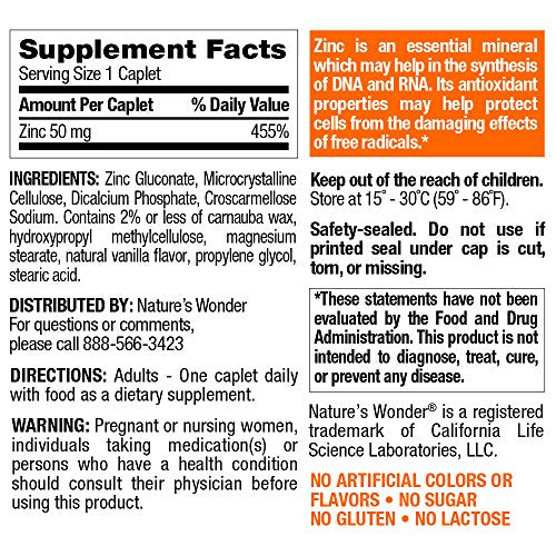 365 count zinc vitamins for daily use