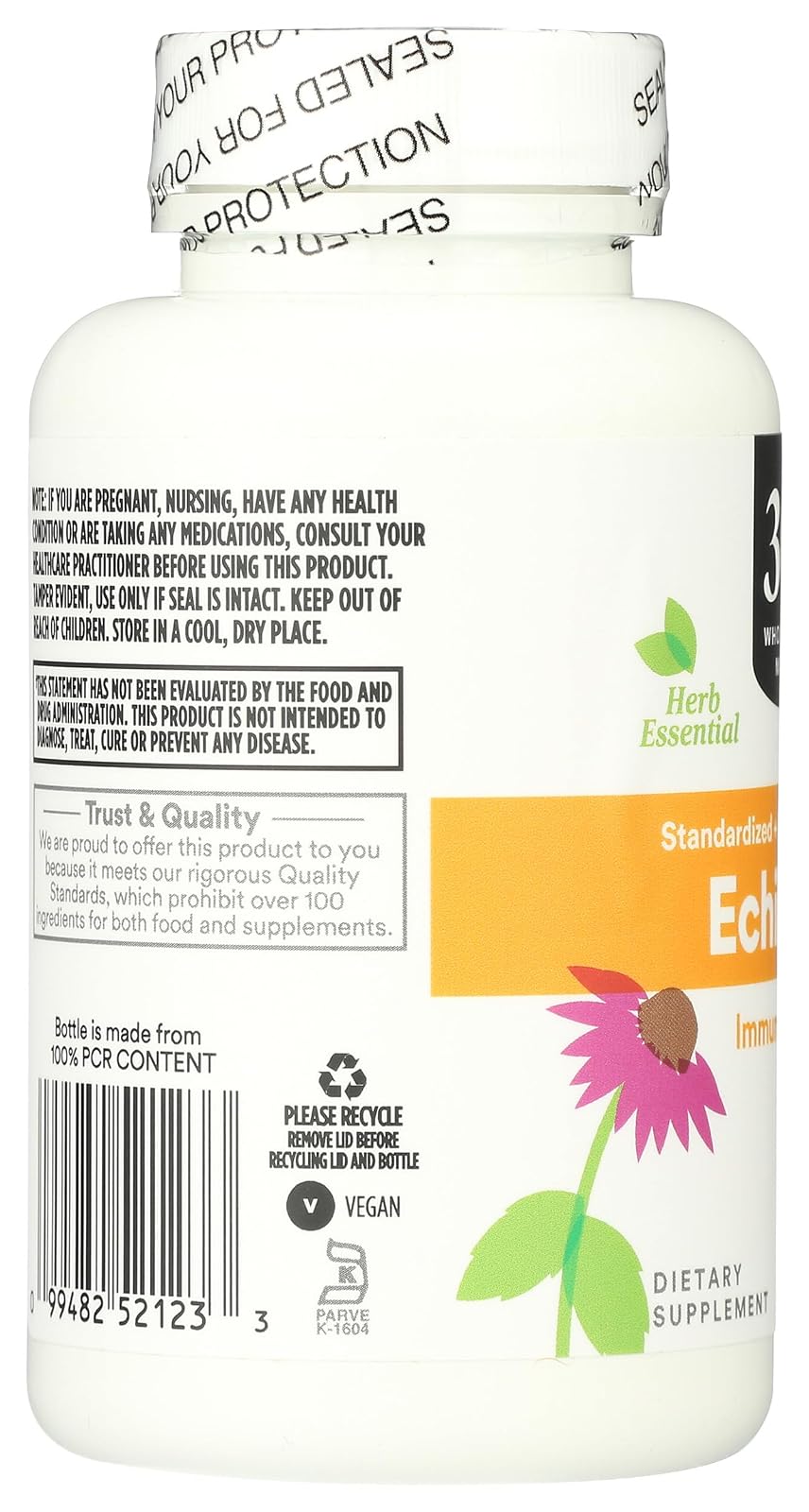 365 Echinacea capsules for daily health