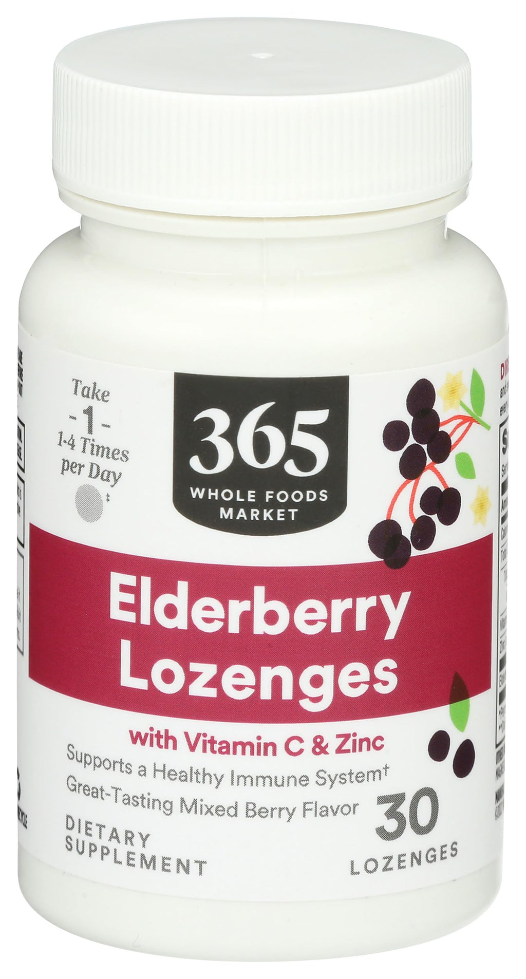 365 elderberry zinc lozenges benefits