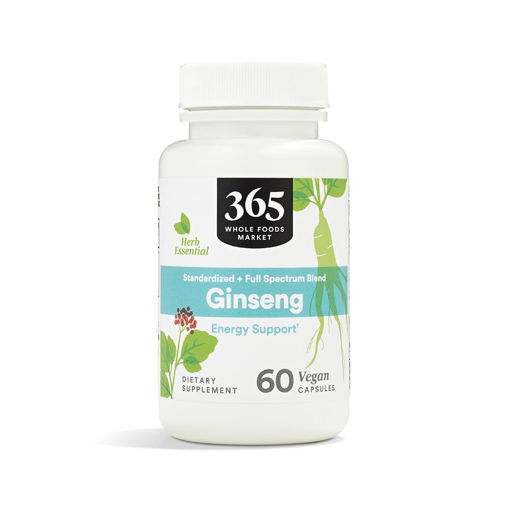 365 Ginseng herbal supplement capsules