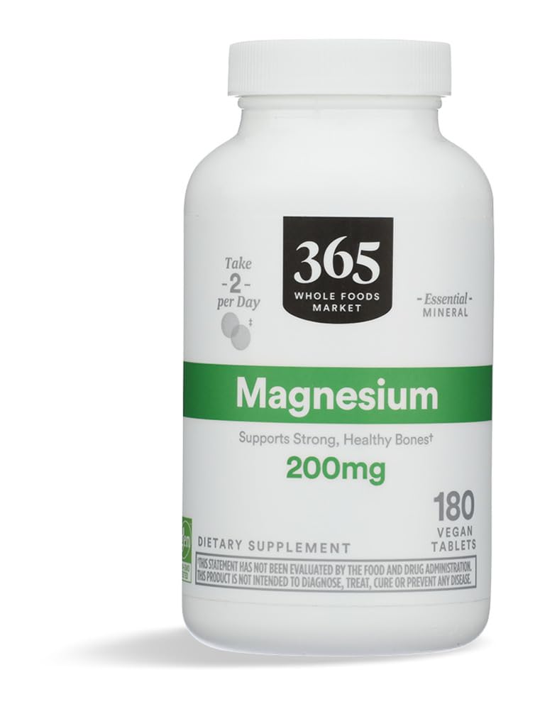 365 Magnesium 200 mg supplement benefits