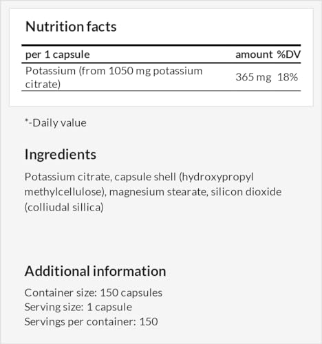 365 mg potassium for daily wellness