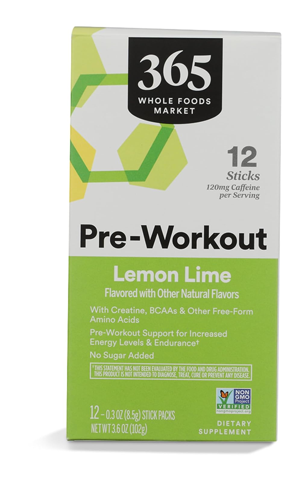 365 Whole Foods lemon lime pre-workout