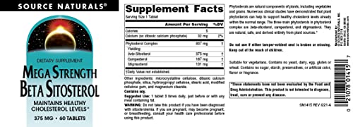 375 mg Beta Sitosterol tablets