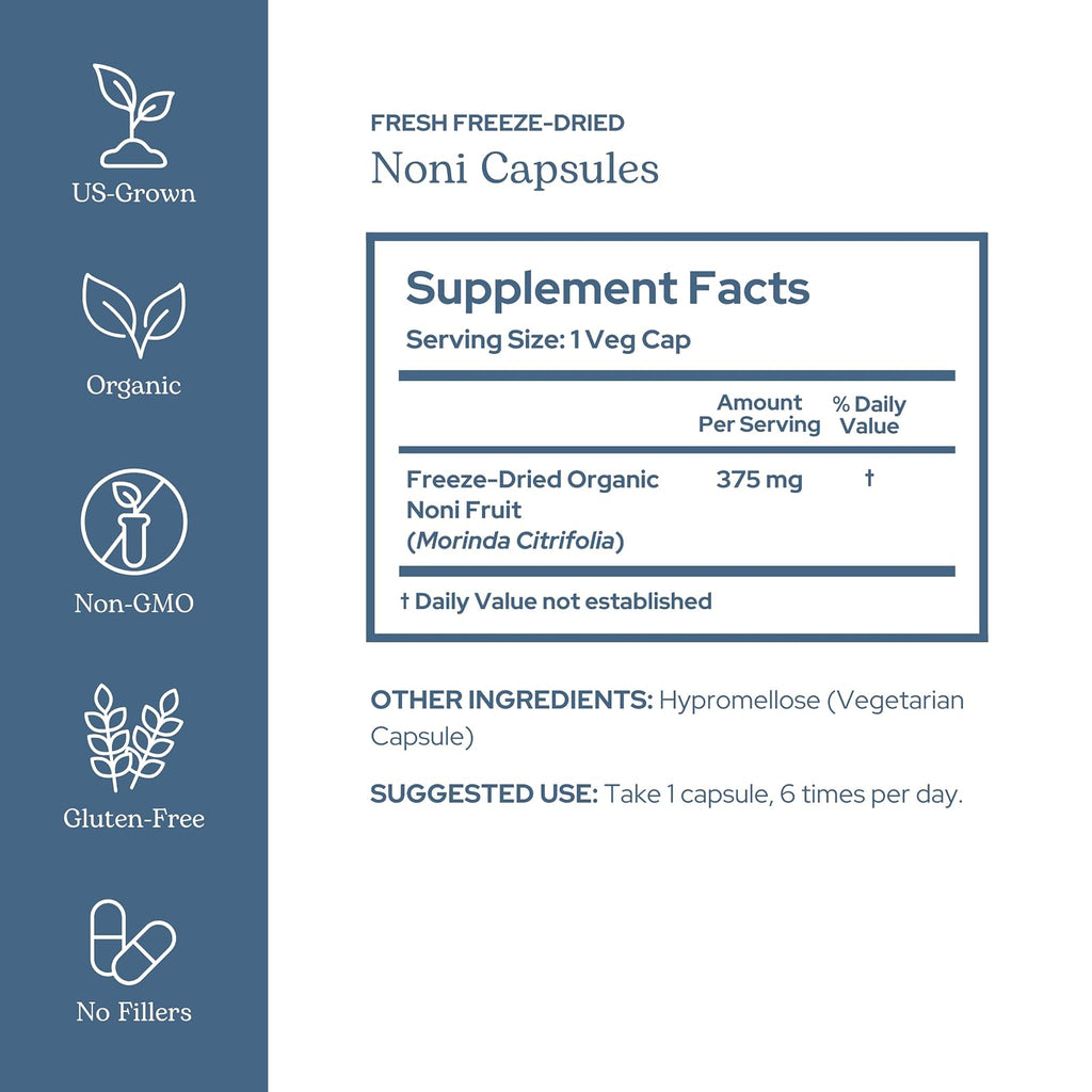 375 mg Noni supplement for vitality