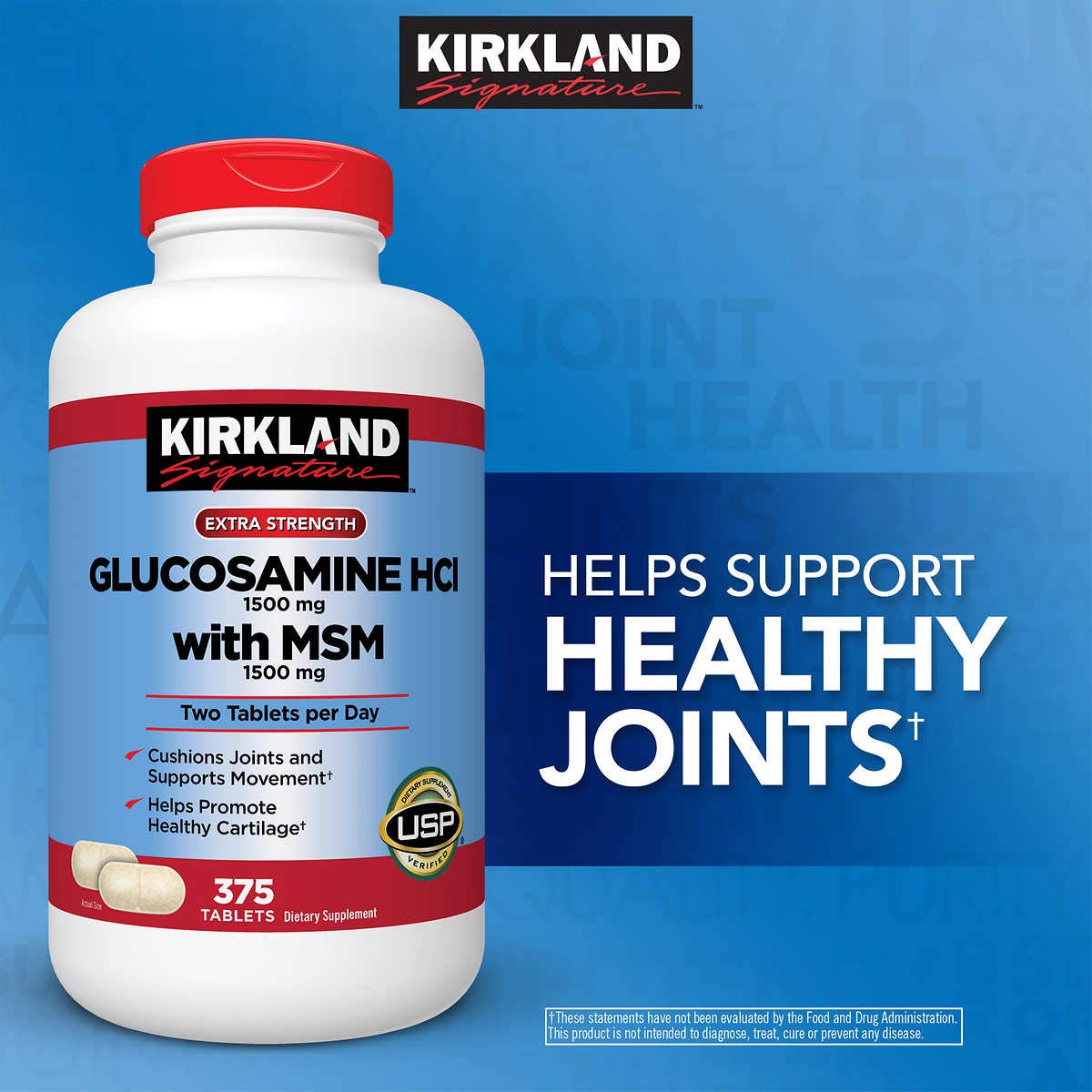 375 tablets for daily glucosamine intake